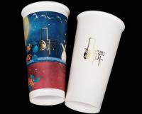 China 16oz Single Wall Paper Cups with Lid 90x60x135mm Eco-Friendly Disposable Biodegradable for sale