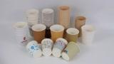 China 16oz Single Wall Paper Cups with Lid 90x60x135mm Eco-Friendly Disposable Biodegradable for sale