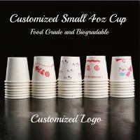 China 4oz Biodegradable Paper Cup Compostable Custom Printed Drinking Cup 100ml for sale