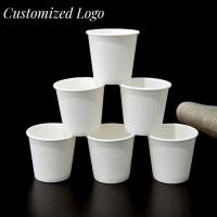 China 4oz Biodegradable Paper Cup Compostable Custom Printed Drinking Cup 100ml for sale
