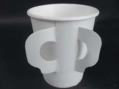 Cina Caffè caldo Flexografia Stampa 7oz Coppa di carta con maniglia personalizzata Disposable in vendita
