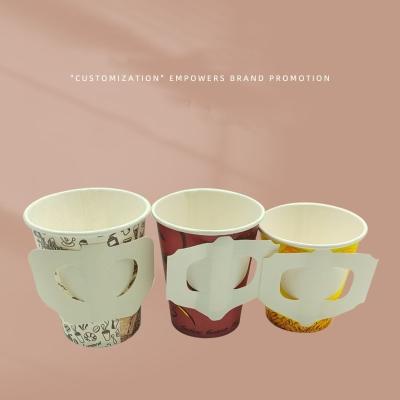 Cina Caffè caldo Flexografia Stampa 7oz Coppa di carta con maniglia personalizzata Disposable in vendita