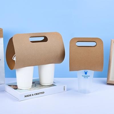 중국 브라운 2 및 4 커피 컵 홀더 환경 친화적 인 재료로 제작 된 사용자 정의 옵션 판매용