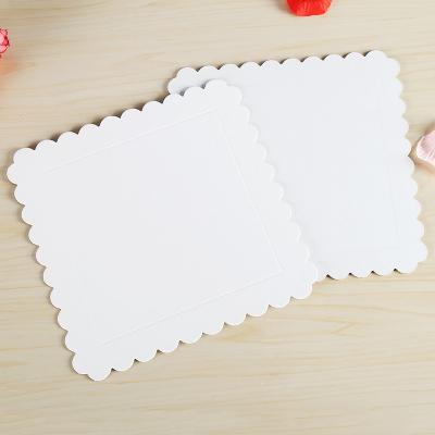 Cina Tavolo per torte in carta d'argento quadrato 12cm-33m scelta conveniente per i negozi di torte in vendita