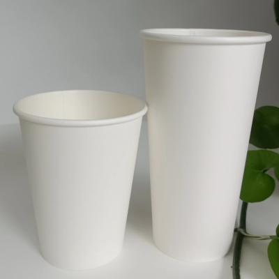 Cina Tazza di carta da parete singola per bevande fredde varie dimensioni stampata su misura usa e getta 4-22 oz in vendita