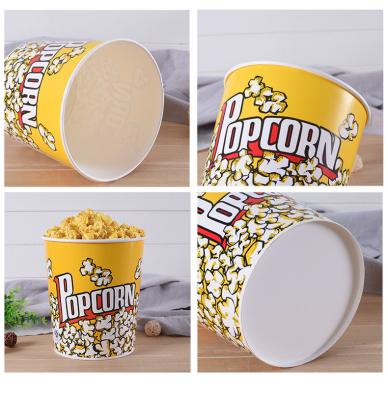China 64oz Take Away Food Grade Disposable Popcorn Paper Bucket for Popcorn Bucket/Container for sale