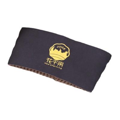 China US Currency Custom Paper Coffee Cup Sleeves for 10/12/20/24 Oz Cups Without Lid No Lid for sale