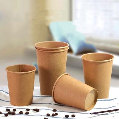 Cina Richiesta personalizzata Biodegradabile Compostabile Coppa di carta a parete singola con personalizzazione in vendita