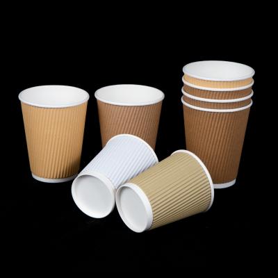 中国 熱い飲み物コーヒーカップのためのUS水ベースの隔熱用 ウォールペーパーカップ 販売のため