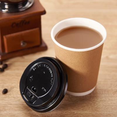 China 8.0oz-80 Double Wall Coffee Cup with Lid Made of Nature Material Disposable Paper Cup for sale