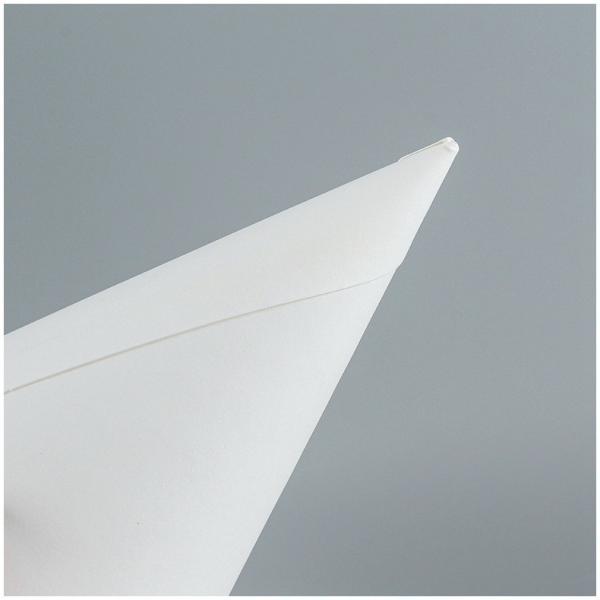Quality PE Filmed Disposable Paper Cone Cup White Conical Cup for Airport Hotel Super for sale