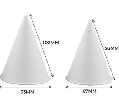 中国 PEフィルム紙コーンカップ 120 GSM 5000枚/カートン 空港/ホテル/スーパーマーケットに最適 販売のため