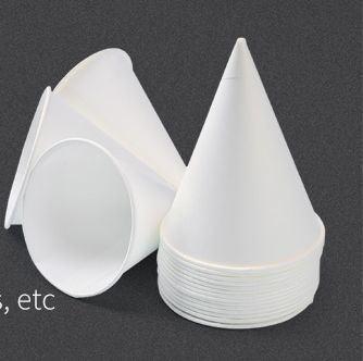 Cina Tazza di carta a cono usa e getta popolare negli aeroporti e negli ospedali con stile semplice in vendita