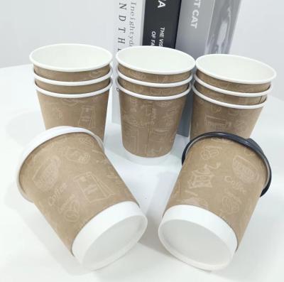 中国 蓋付きの二層紙カップ 機能と機能の完璧な組み合わせ 販売のため