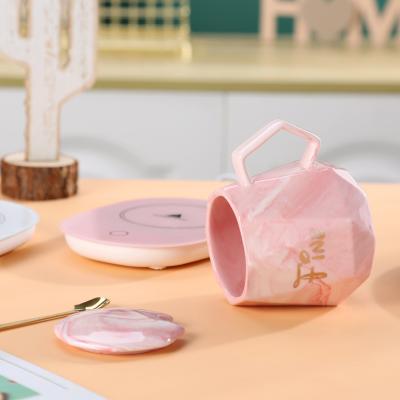 Cina Tazza di ceramica 55 gradi 380ml Temperatura costante Tazza Set regalo scatola per regalo di nozze in vendita