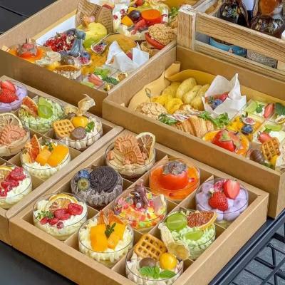 Cina Fornitura regolare Pasta di carta kraft o scatola del pane Contenitore da porta via Stile semplice in vendita