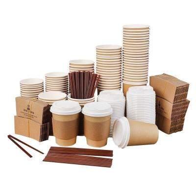 Cina Coppa di carta calda usa e getta da 12 oz con coperchio PS in vendita