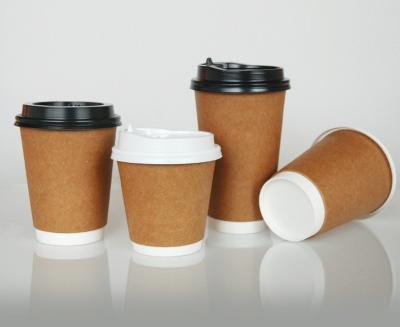 China 12/16/22 Oz Compostabele papieren koffiebekers Wegwerpbare Eco-vriendelijke zonder deksel OEM Te koop