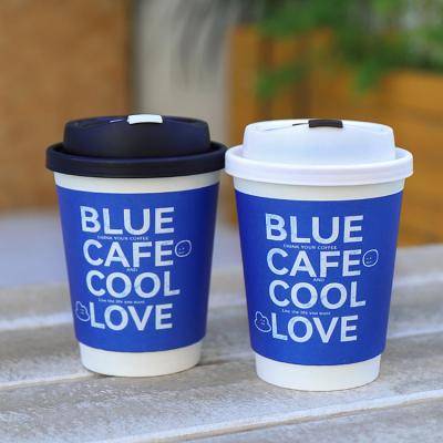 China Full Payment Flexographic Printing Customize Logo Paper Cups for Milk Tea and Coffee for sale