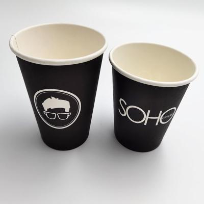 Cina Coppe di carta da parete singole per il caffè caldo stampa personalizzata e rivestimento PLA 8oz 12oz 16oz in vendita