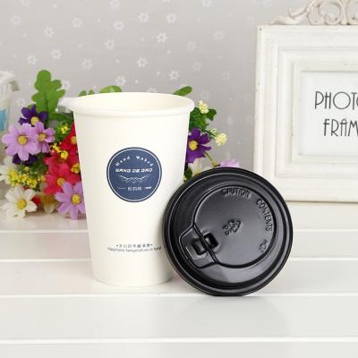 Cina Coppa cartacea monouso di latte e tè Coppa di caffè con logo stampato e copertina Rimborso di 30 giorni in vendita