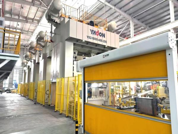 Quality Robot Integrated Stamping Line Tandem Press Line Compact Design PLC Control for sale