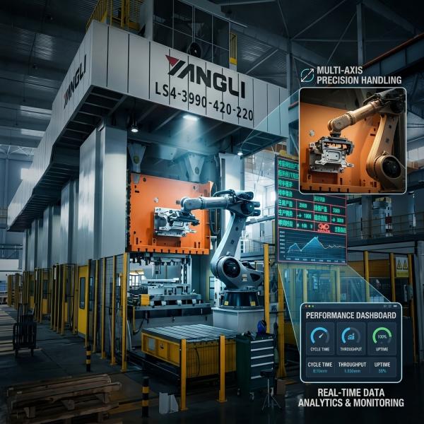 Quality Robotic Stamping Line High Volume Production Compact Design for sale