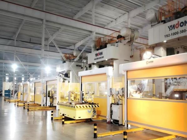 Quality High Throughput Robotic Stamping Press Line Supplier Turnkey Solutions PLC With HMI for sale