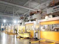 Quality Small Footprint Robotic Transfer Press Line Automation With Emergency Stop for sale