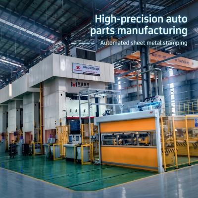 China Chassis Parts Automotive Stamping Line PLC and HMI based control 380V 50Hz 3 phase for sale