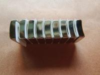 China N42 Arc Shaped NdFeB Neodymium Magnet 50x10x5mm for Motor Prototype for sale
