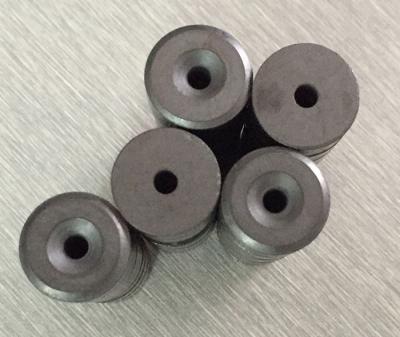 China Custom Ceramic Ferrite Pot Y30BH Magnet with Countersunk Hole D15.2 X H6 X d3.2 X d8 for sale