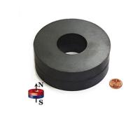 China Round Ferrite Magnet Y25-Y35 Grade for Subwoofer Speakers and Motors with ±2% Size Tolerance for sale