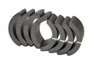 China Permanent Ferrite Arc Magnet SrO / Bao / Fe2O3 Material For Motor Generator for sale