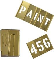 China Letter And Number Brass Interlocking Stencil Custom Shaped for sale
