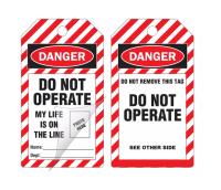 China Customized Plastic Protective Tag for Industrial Application for sale