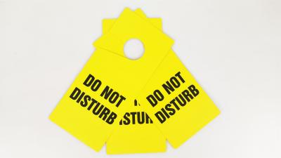 China Custom Design Plastic Safety Tag Essential Equipment For Worker Protection for sale
