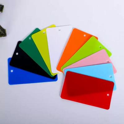 China Factory Customized Blank Matte PVC Tag Waterproof Plastic Tag for sale