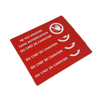 China Waterproof Custom Pensonal Items Plastic Safety Tag Identicication Tag for sale