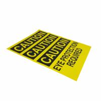 China Customizable  Plastic Pasteable Warning Sign For Industrial for sale
