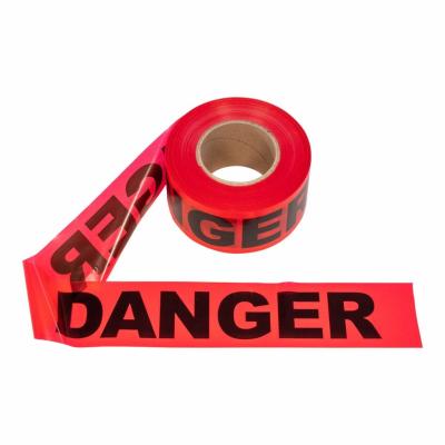 China Factory Customized Barrier Tape PE Red Yellow Rolls Danger Caution Warning Tape for sale