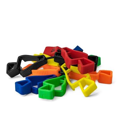 China Custom POM Plastic Tag for Holding Gloves Durable Work Glove Clip for sale