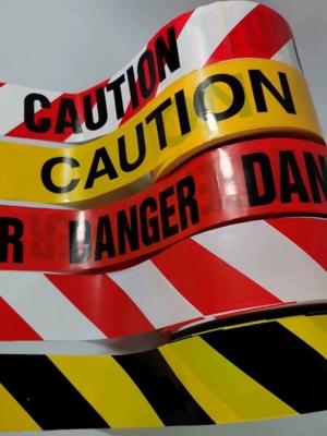 China Colorful Plastic Danger Tape Colorful PE Durable Barricade Tape for sale
