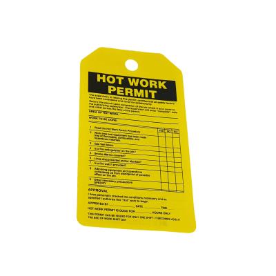 China Hot Sale OEM Custom Made Safety Plastic Warning Signs Label Veiligheid PVC Lockout Tags for sale