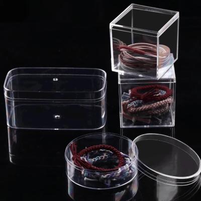 China Custom Size Rectangle Clear Plastic Box Transparent Acrylic Box with Lid for sale