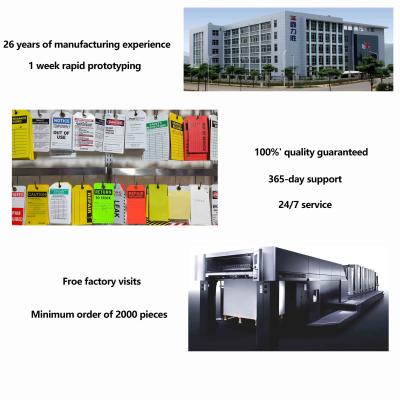 China Etiqueta de Bloqueio de Segurança Personalizada com Impressão de Logotipo/Texto - Material Plástico à venda