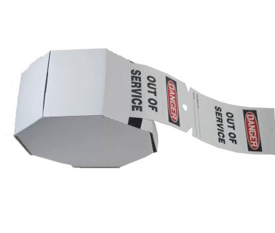 China 3/8inch Mounting Hole Size Plastic Safety Tag with Customized Logo for Durable Industrial Identification for sale
