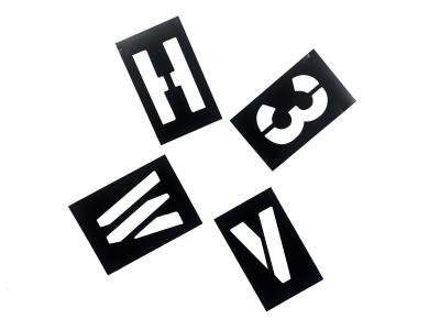 China PVC Stencil Black Number and Letter Stencil for Painting Plastic Stencil for sale