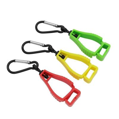 China Custom High Strength POM Plastic Glove Clip with Anti-lost Hook for Multi-functional Industrial Use for sale