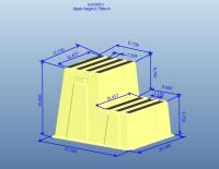China XLS Plastic Heavy Duty Safety Two Step Step Stool for sale